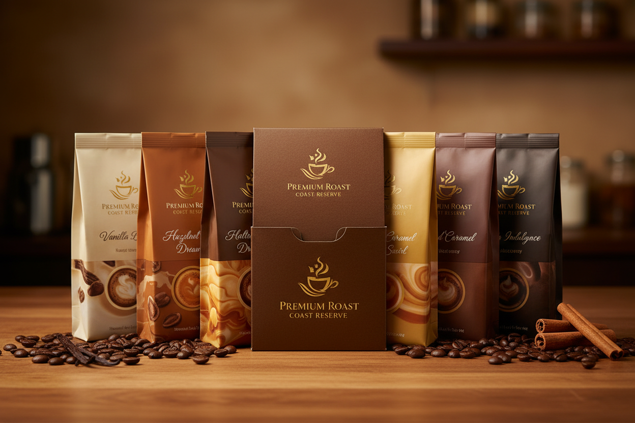 Flavored Coffees Sample Pack – Premium Roast Reserve